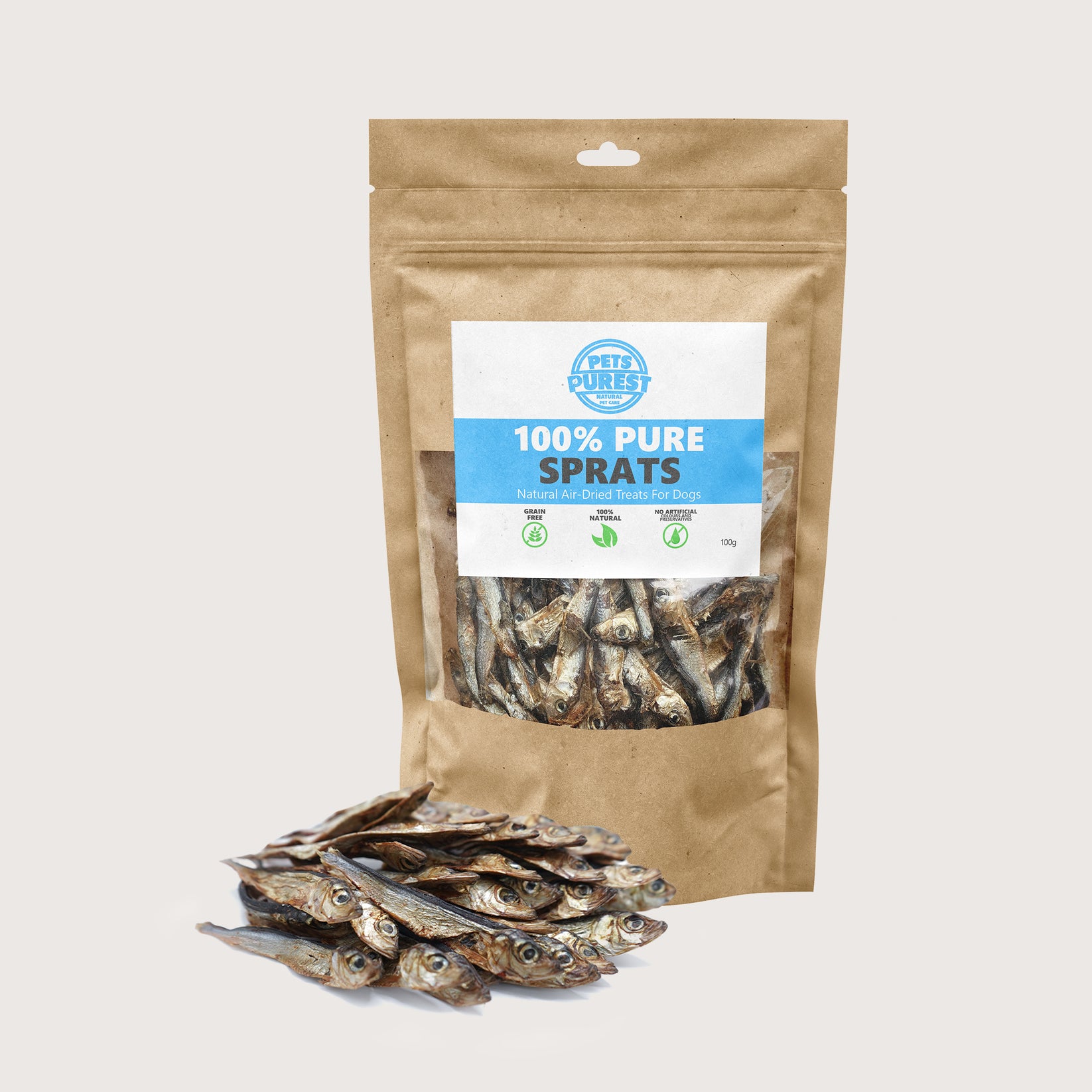 Dried Sprats Treat for Dogs & Cats | Pets Purest